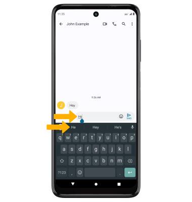 Motorola moto g 5G (XT2213-2) - Keyboard & Typing - AT&T