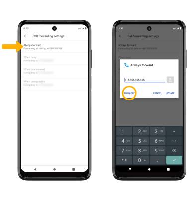 Motorola moto g 5G - 2022 (XT2213-2) - Call Forwarding - AT&T