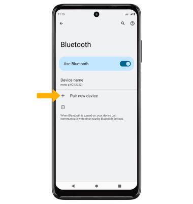 Motorola moto g 5G - 2022 (XT2213-2) - Bluetooth - AT&T