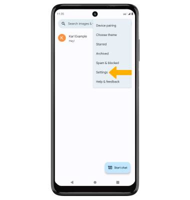 Motorola moto g 5G - 2022 (XT2213-2) - Messaging Settings - AT&T