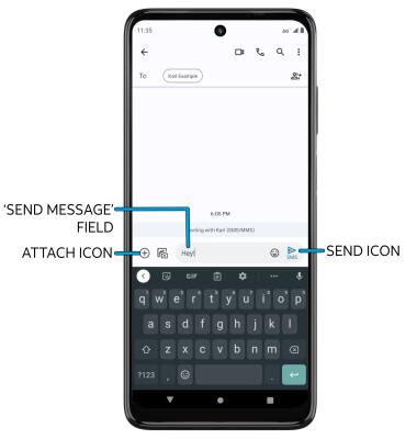 Motorola moto g 5G (XT2213-2) - Send & Receive Messages - AT&T