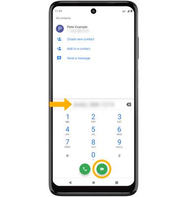 Motorola moto g 5G (XT2213-2) - Make & Receive an AT&T Video Call - AT&T