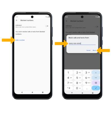 Motorola moto g PLAY - 2023 (XT22713) - Block or Unblock Calls - AT&T