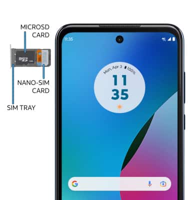 Motorola moto g PLAY - 2023 (XT22713) - Insert or Remove SIM & Memory ...