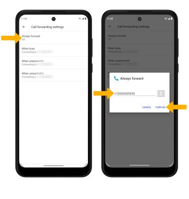 Motorola moto g POWER (XT2165-2) - Call Forwarding - AT&T