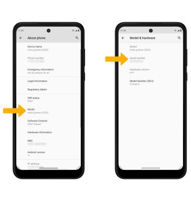 Motorola moto g POWER (XT2165-2) - Find IMEI, Phone & Serial Number - AT&T