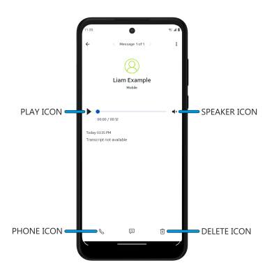 Motorola moto g POWER (XT2165-2) - Access Voicemail - AT&T