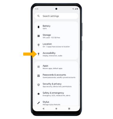 Motorola moto g stylus - 2023 (XT2317-3) - Accessibility - AT&T