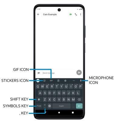 Motorola moto g stylus 5G - 2022 (XT2215-2) - Keyboard & Typing - AT&T