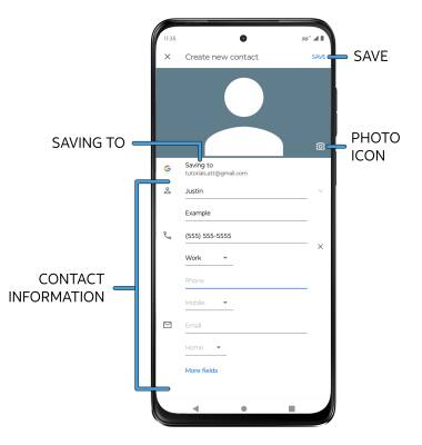 Motorola moto g stylus 5G - 2023 (XT2315-4) - Contacts - AT&T