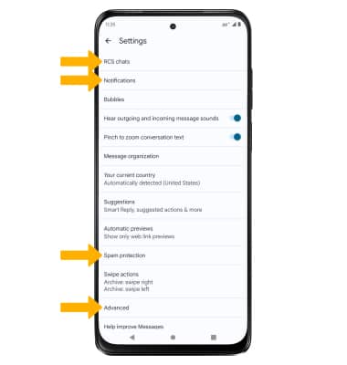 Motorola moto g stylus 5G - 2023 (XT2315-4) - Messaging Settings - AT&T