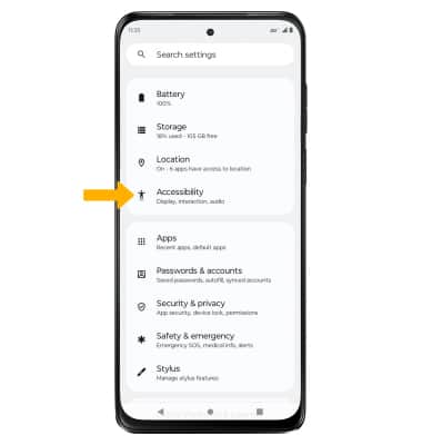 Motorola moto g stylus 5G - 2023 (XT2315-4) - Accessibility - AT&T