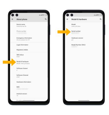 Motorola moto one 5G (XT2075-2) - Find IMEI, Phone & Serial Number - AT&T
