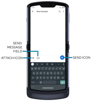 Motorola razr (XT2071-2) - Send & Receive Messages - AT&T