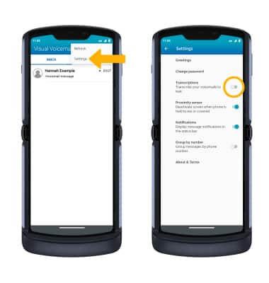Motorola razr (XT2071-2) - Set Up Voicemail - AT&T