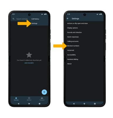 Motorola razr - 2023 (XT2323-5) - Block or Unblock Calls - AT&T