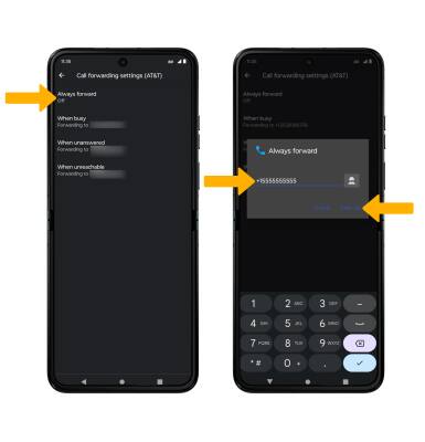 Motorola razr - 2023 (XT2323-5) - Call Forwarding - AT&T