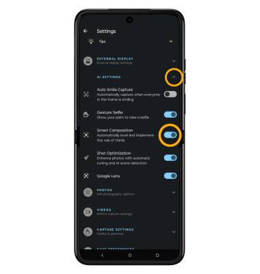 Motorola razr+ (XT2321-5) - Camera & Video Settings - AT&T