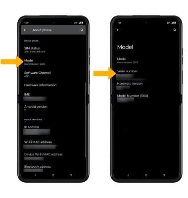Motorola razr+ (XT2321-5) - Find IMEI, Phone & Serial Number - AT&T
