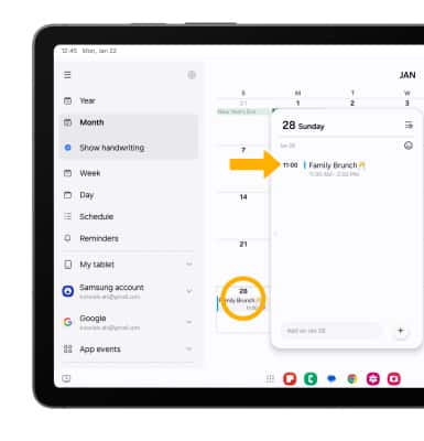 Samsung Galaxy Tab S9 FE 5G (SM-X518U) - Calendar - AT&T