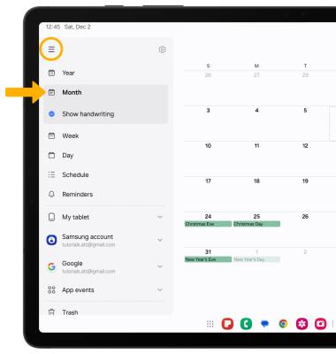 Samsung Galaxy Tab S9+ 5G (SM-X818U) - Calendar - AT&T