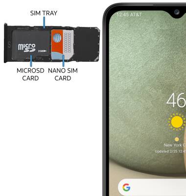 Samsung Galaxy A12 (SM-A125U) - Insert SIM & Memory Card - AT&T