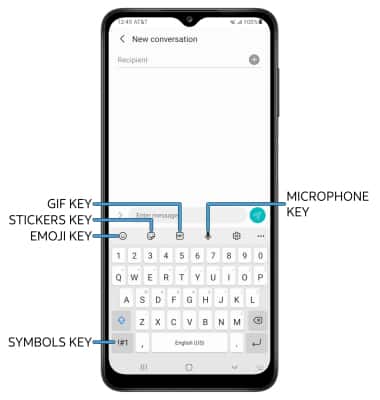 Samsung Galaxy A12 (SM-A125U) - Keyboard & Typing - AT&T