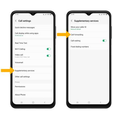 Samsung Galaxy A13 (SM-A135U) - Call Forwarding - AT&T