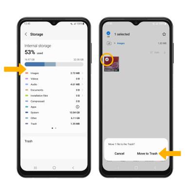 Samsung Galaxy A13 (SM-A135U) - Available Storage - AT&T