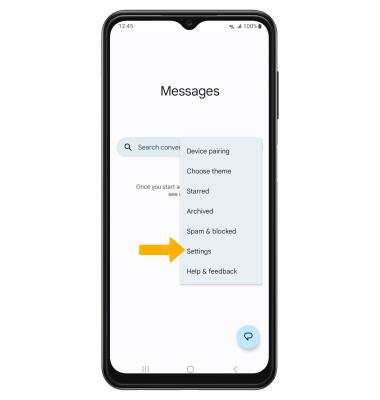 Samsung Galaxy A13 (SM-A135U) - Messaging Settings - AT&T