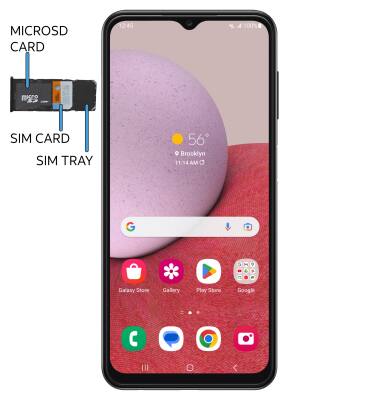 Samsung Galaxy A13 (SM-A135U) - Insert or Remove SIM & Memory Card - AT&T