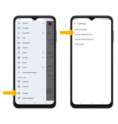 Samsung Galaxy A13 (SM-A135U) - Email Settings - AT&T