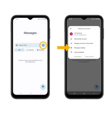 Samsung Galaxy A14 5G (SM-A146U) - Messaging Settings - AT&T