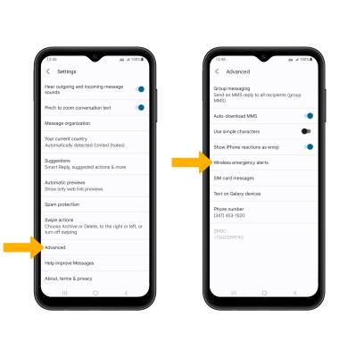 Samsung Galaxy A14 5G (SM-A146U) - Messaging Settings - AT&T