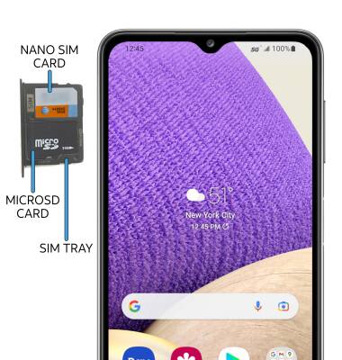 Samsung Galaxy A32 5G (SM-A 326U) - Insert or Remove SIM & Memory Card ...