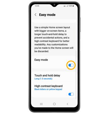 Samsung Galaxy A32 5G (SM-A 326U) - Easy Mode - AT&T
