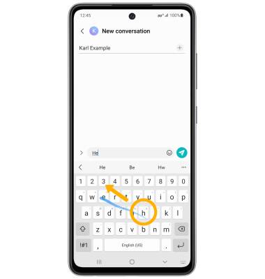 Samsung Galaxy A52 5G (SM-A526U) - Keyboard & Typing - AT&T