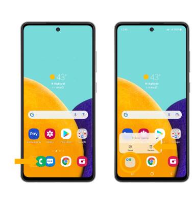 Samsung Galaxy A52 5G (SM-A526U) - Learn & Customize the Home Screen - AT&T