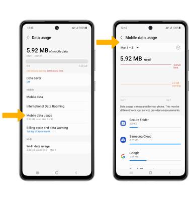 Samsung Galaxy A52 5G (SM-A526U) - View & Manage Data - AT&T
