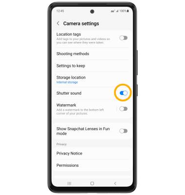 Samsung Galaxy A53 5G (SM-A536U) - Camera & Video Settings - AT&T