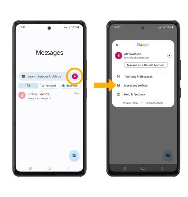 Samsung Galaxy A53 5G (SM-A536U) - Messaging Settings - AT&T