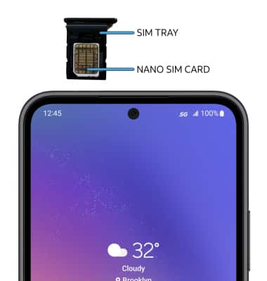 Samsung Galaxy A54 5G (SM-A546U) - Insert or Remove SIM & Memory Card - AT&T