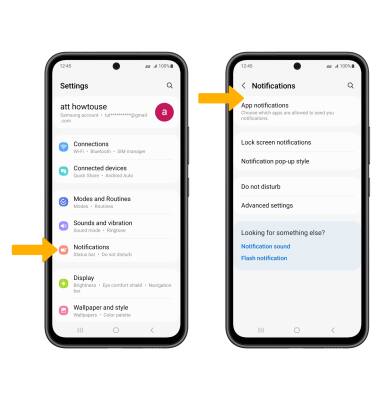 Samsung Galaxy A54 5G (SM-A546U) - Notifications & Alerts - AT&T