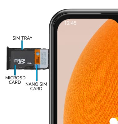 Samsung Galaxy A23 5G (SM-A236U) - Insert or Remove SIM & Memory Card ...