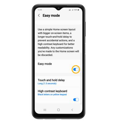 Samsung Galaxy A23 5G (SM-A236U) - Easy Mode - AT&T