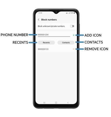 Samsung Galaxy A23 5G (SM-A236U) - Block or Unblock Calls - AT&T