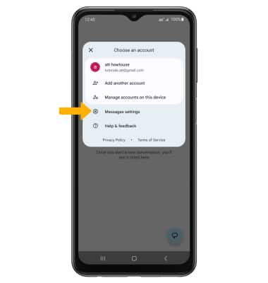 Samsung Galaxy A23 5G (SM-A236U) - Messaging Settings - AT&T