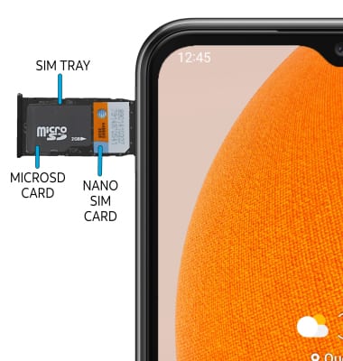 Samsung Galaxy A23 5G (SM-A236U) - Insert or Remove SIM & Memory Card ...