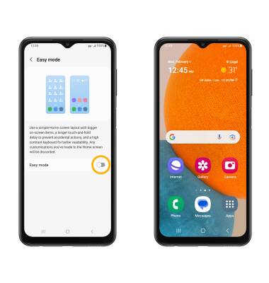 Samsung Galaxy A23 5G (SM-A236U) - Easy Mode - AT&T