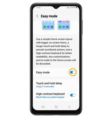 Samsung Galaxy A23 5G (SM-A236U) - Easy Mode - AT&T